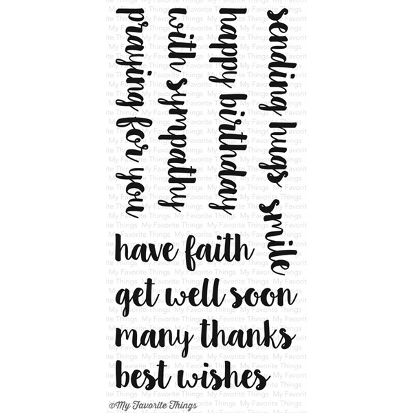 My Favourite Things Stamp Set - All Occasions Sentiments