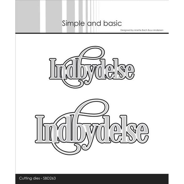 Simple and Basic Die - Die til tekststempel / Indbydelse